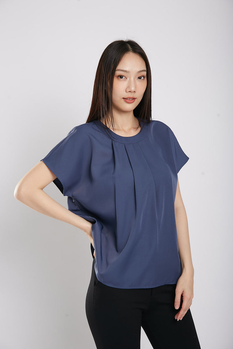 Ashanti Basic Top in Navy Blue – JULY Fashion