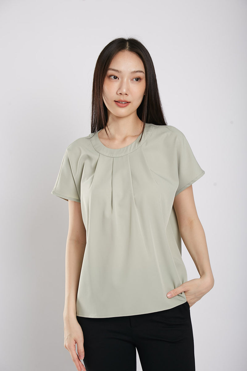 Ashanti Basic Top in Sage – JULY Fashion