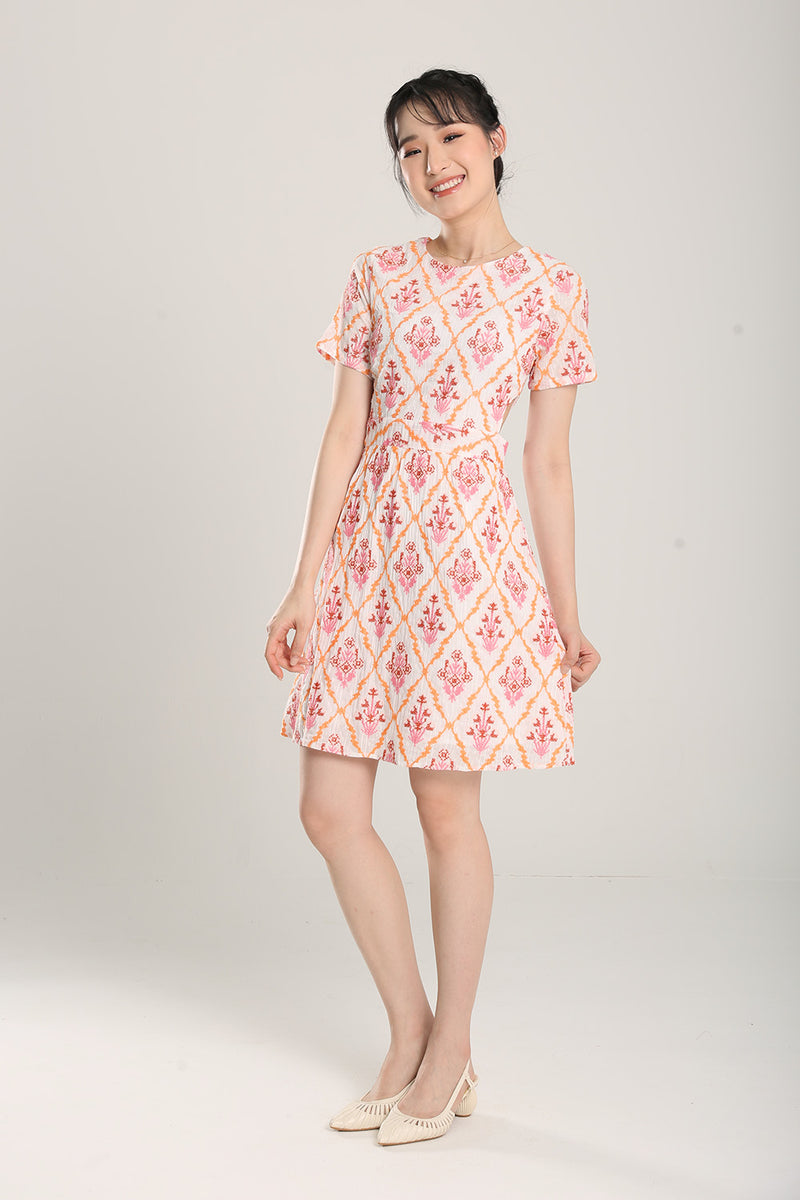 Ovidia Midi Dress in Embroidered Eyelet – JULY Fashion